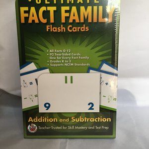 Carson-Dellosa | Toys | Nwt Ultimate Fact Family Flash Cards Addition ...